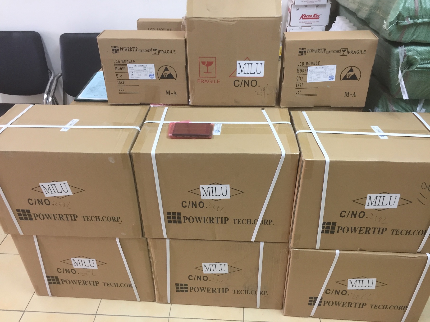 PowerTip LCD MODULE, PG320240WRFCNNH02Q, PG320240C, MFX_4 Display